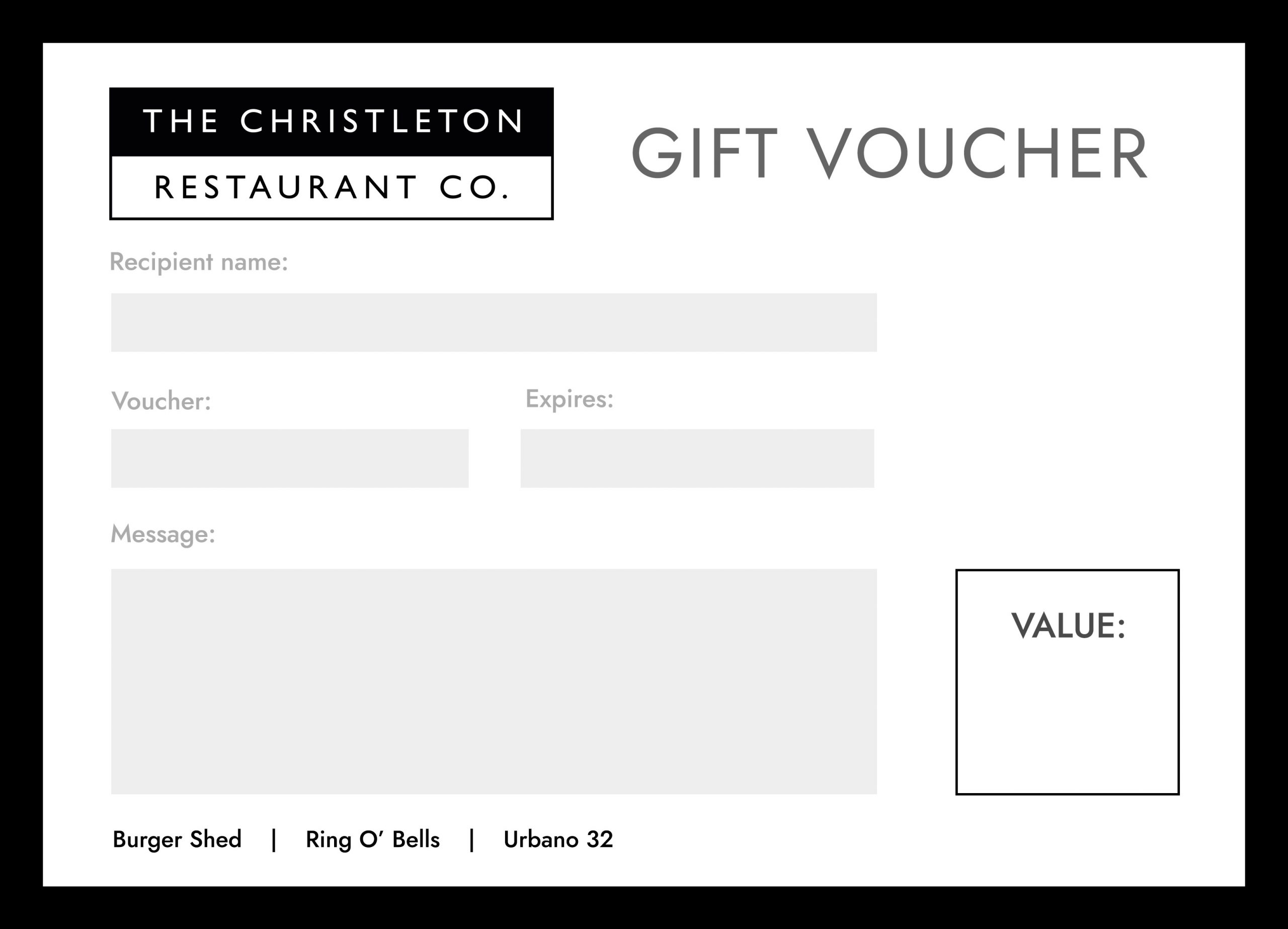 The Christleton Restaurant Co. £30 Voucher - The Christleton Restaurant Co.